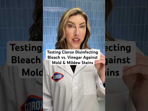 Is vinegar as effective as Clorox Disinfecting Bleach at removing mold and mildew stains?