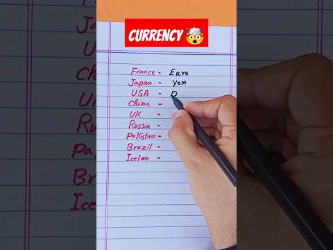 currency of many countries.. 🤯 #sentence