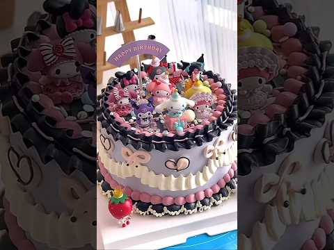 Kuromi Melody #cake #shorts