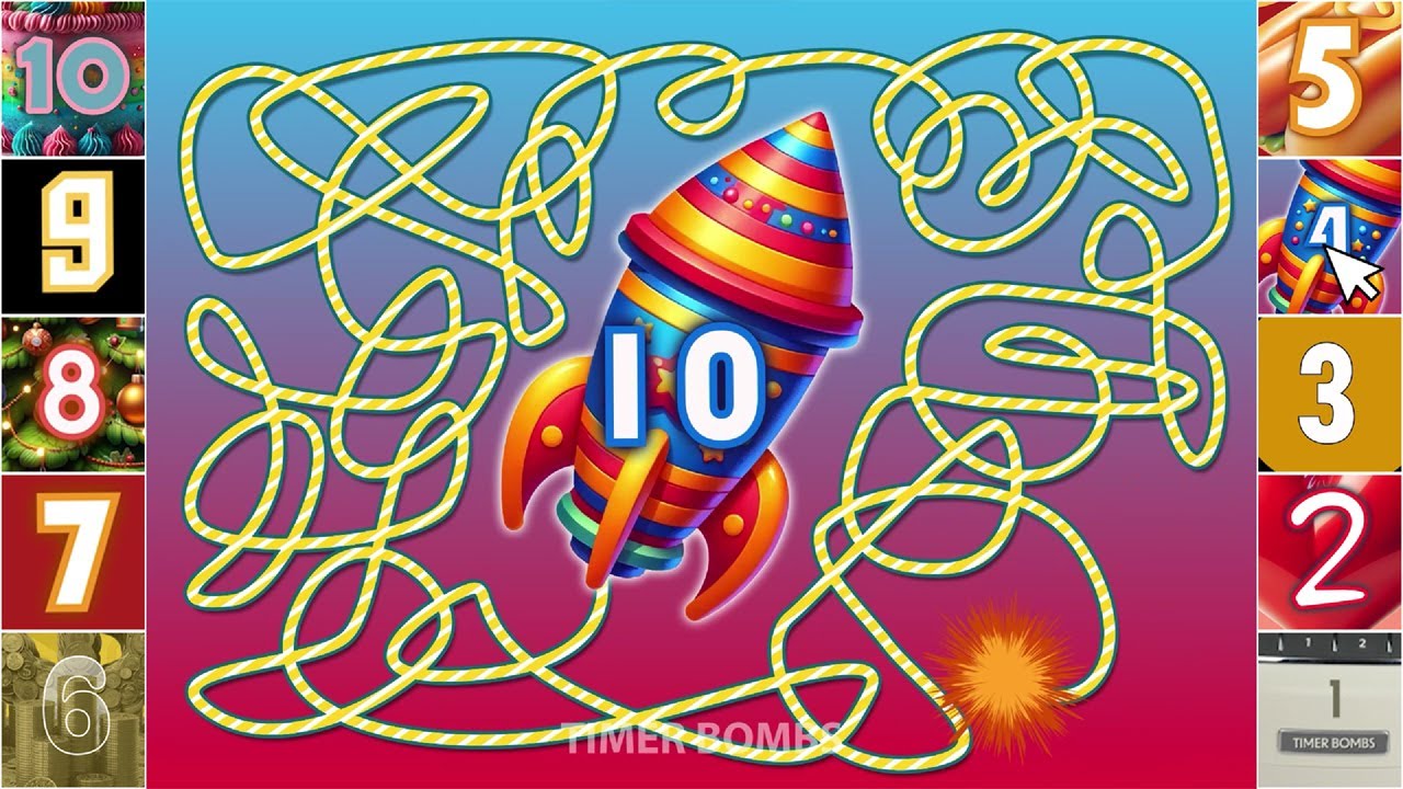 Countdown Numbers From 10 [#3]