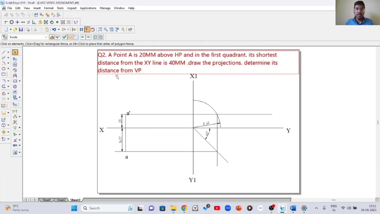 Solving CAED Engineering Drawing Problems: Practical Examples
