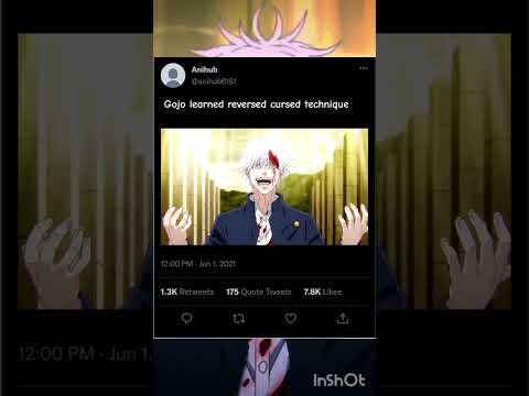gojo learned rct (reversed cursed technique) #anime #jujutsukaisen