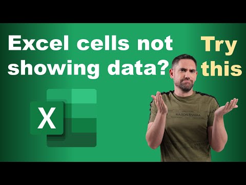 Excel: Cells Not Showing Data? Fix in 15