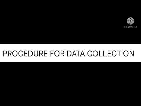 Procedure for data collection