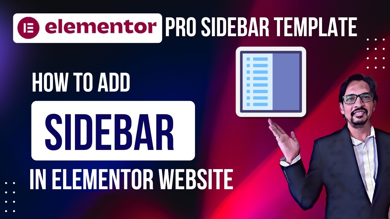 How To Add Sidebar in Elementor Website | Elementor Pro Sidebar Template Tutorial