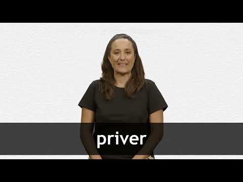 English Translation of “PRIVER” | Collins French-English Dictionary