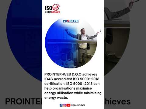 Congratulations to PROINTER-WEB D.O.O for successfully achieving IOAS-accredited ISO 50001:2018.