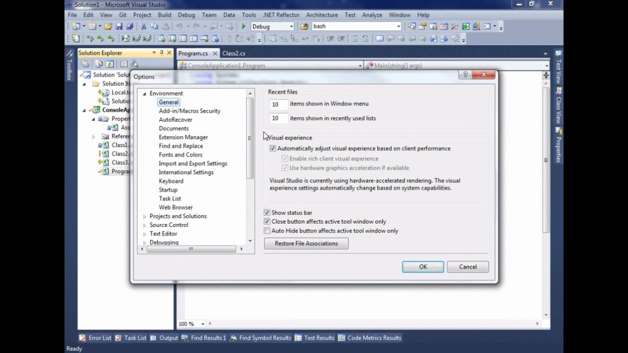 Using Git with Visual Studio 2010