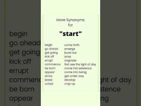 48/50 day of synonyms series|Today's word is "Start" #ytshorts #fyp #viralvideo #english #synonyms