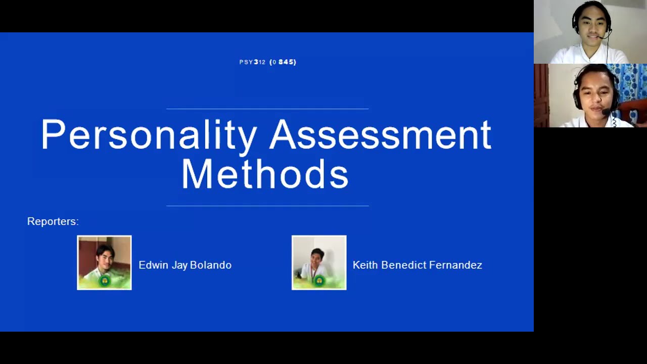Chapter 12: Personality Assessment Methods