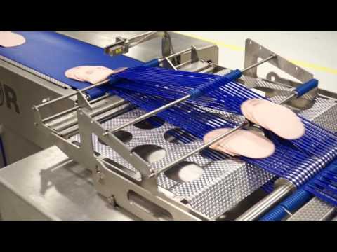 TEXTOR SmartOverlapper & SmartLoader, overlapped deli meat application