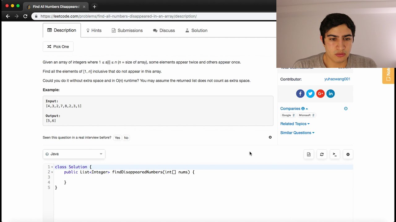 Find All Numbers Disappeared in an Array