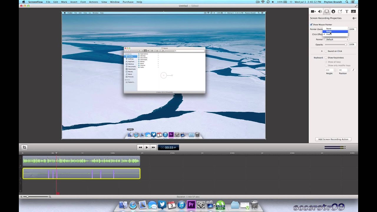 Learning ScreenFlow: Click Effects