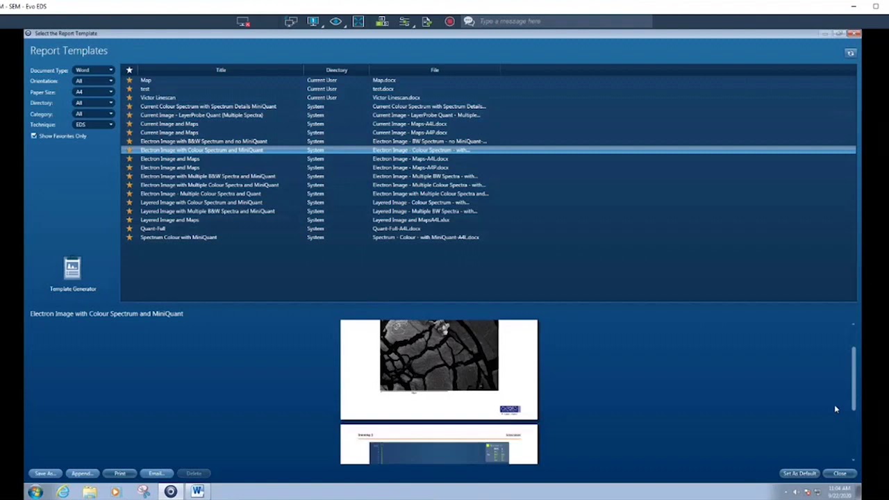 SEM: Zeiss EVO SEM EDS Part 3: Saving Data