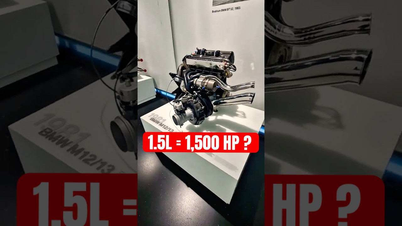 The Most Powerful F1 Engine Was 1.5L Inline 4 #f1 #bmw #engine #turbo