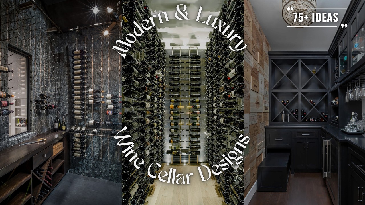 75 Wine Cellar Design Ideas for Homes 2025 | Cozy Modern Luxury Storage Solutions