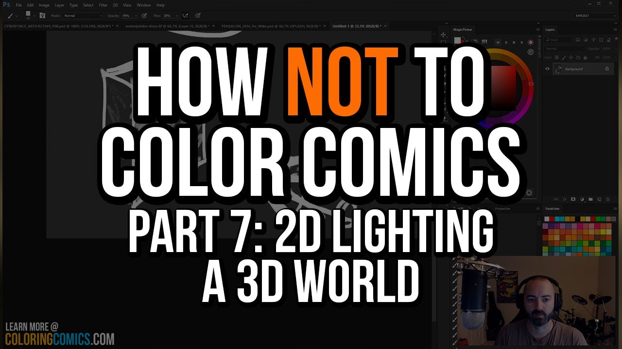 Avoid 2D lighting a 3D world when coloring!