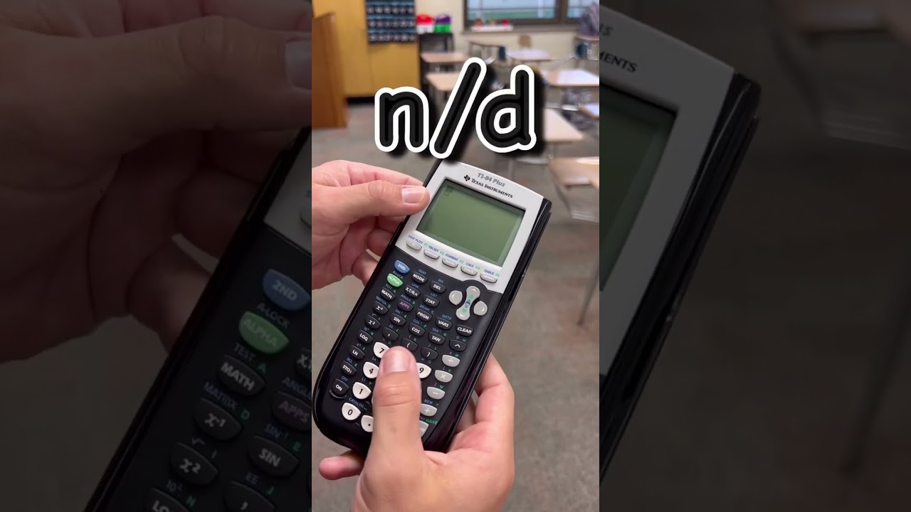 TI-84 Tips and Tricks: Fractions #texasinstruments #calculator #hacks #maths #fractions