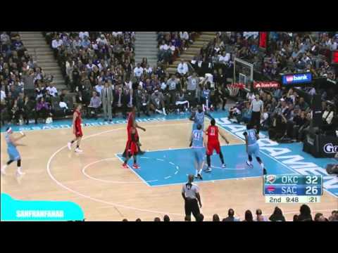 Seth Curry vs Thunder (2016/04/09) - 20 Pts, ON FIRE!