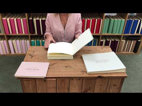 All three sizes of guest book