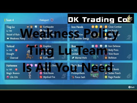 Weakness Policy Ting Lu Team Is All You Need :Pokémon Scarlet Violet Competitive Wi-Fi Battles