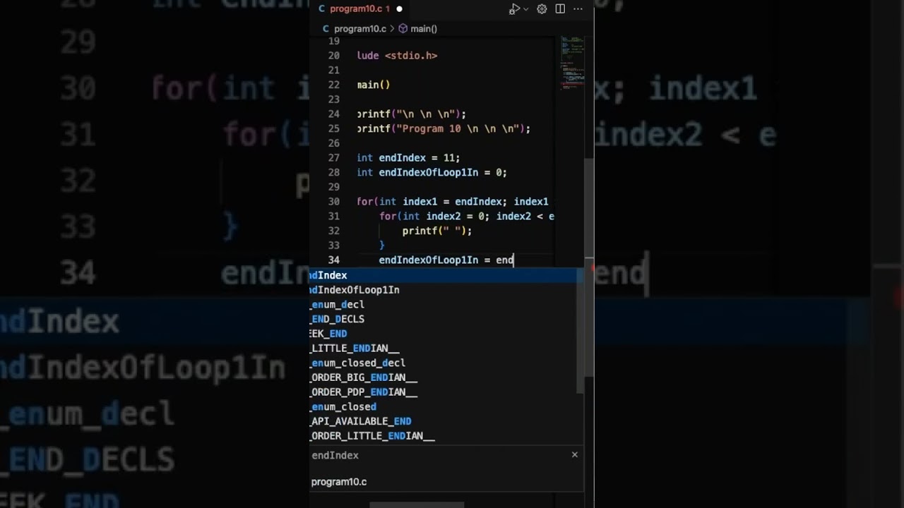 C Programming Pattern 10