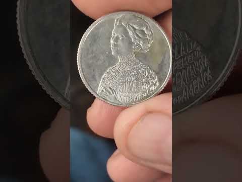 Finding a 2023 error quarter. Miss struck with In COD We Trust. #coin #adventure
