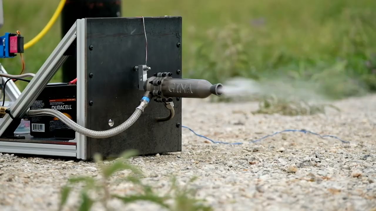 3D Printed Rocket Nozzle Test Takeoff