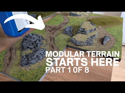 Modular Rocky Scenic Tiles | The Biggest Modular Board I've EVER Made Part 1/8 | Wargaming Terrain