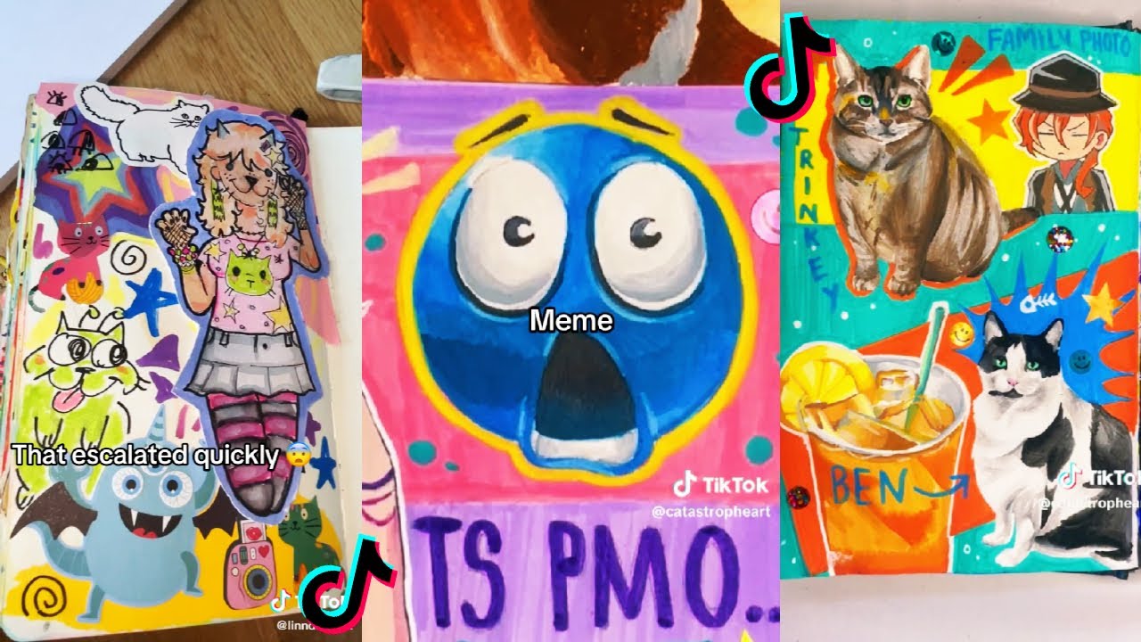 ART SKETCHBOOK 📖🎨 TIKTOK compilation #51