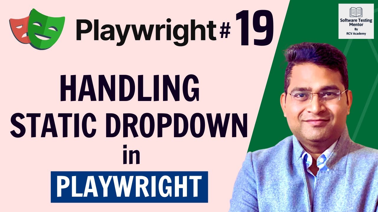 Playwright Tutorial #19 - How to Handle Static Dropdown in Playwright