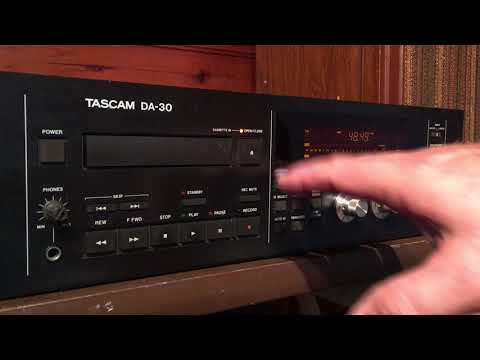 Tascam DA-30 DAT Digital Audio Tape Recorder Player. Watch | Reverb