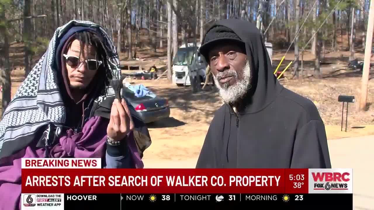 Arrests after search of Walker County property