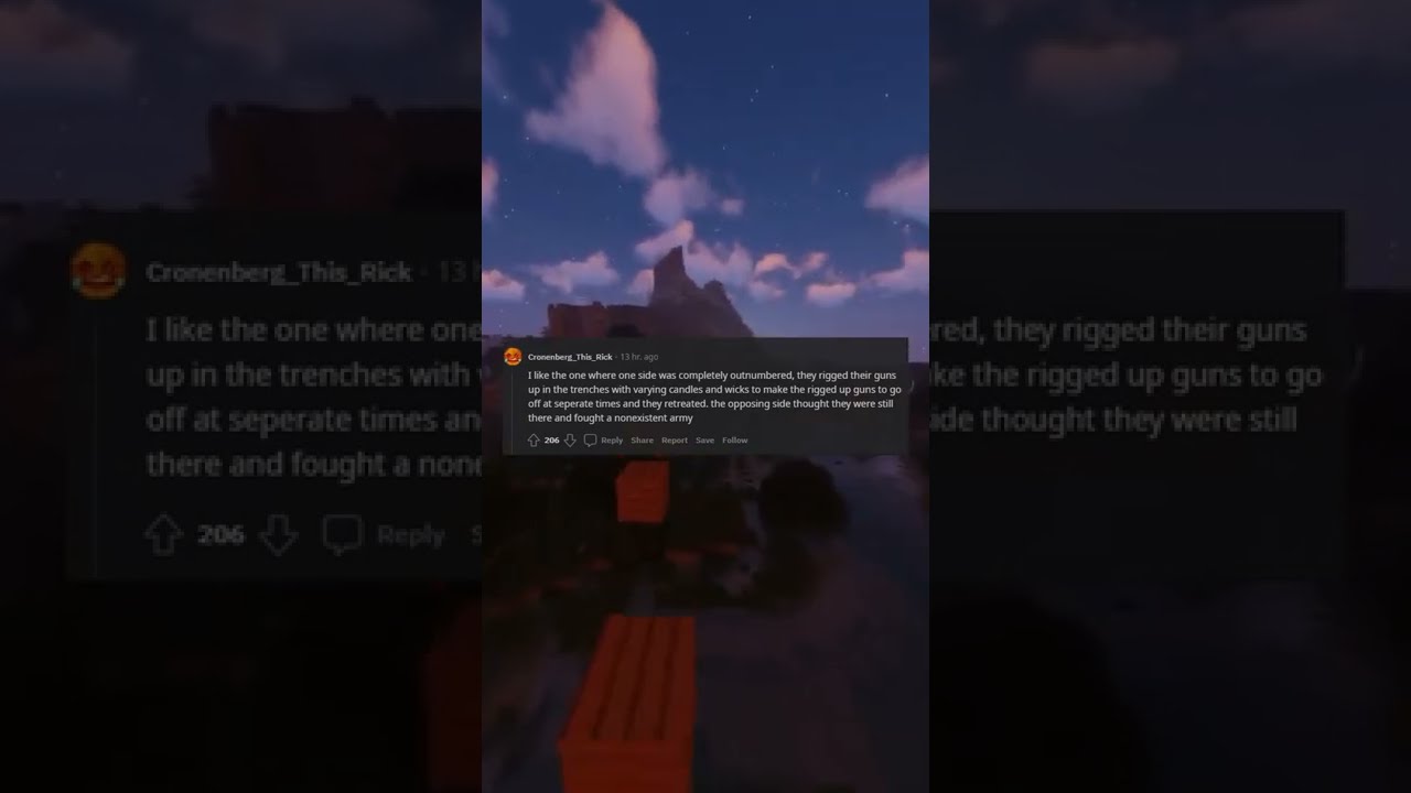 What was the biggest 1000 IQ move in a war?