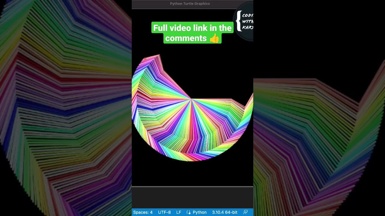 Python Turtle beautiful graphics - 30/ Drawing superb graphics 2023 / super animation  Python Turtle