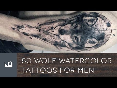 50 Watercolor Wolf Tattoos For Men