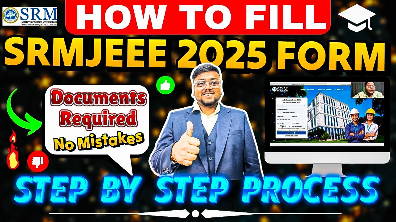 SRMJEEE 2026 Registration 🔥 | Step by step | SRMJEEE 2026 Application form | SRMJEEE 2026 | SRMJEEE