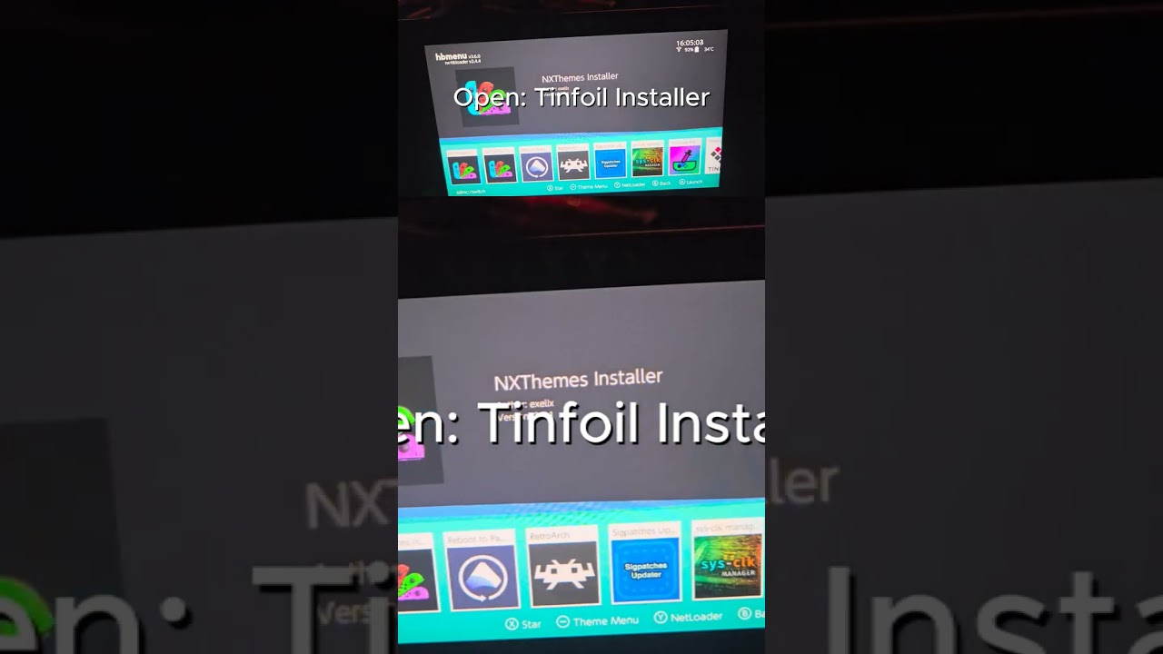 Installing Tinfoil on switch! A Amazing Title Manager #switch #modded #fyp