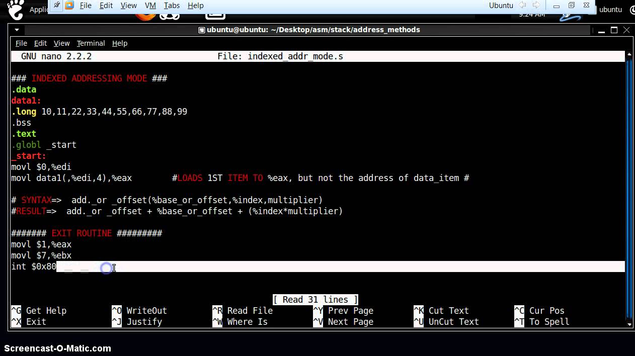 assembly programming   memory addressing methods part 1