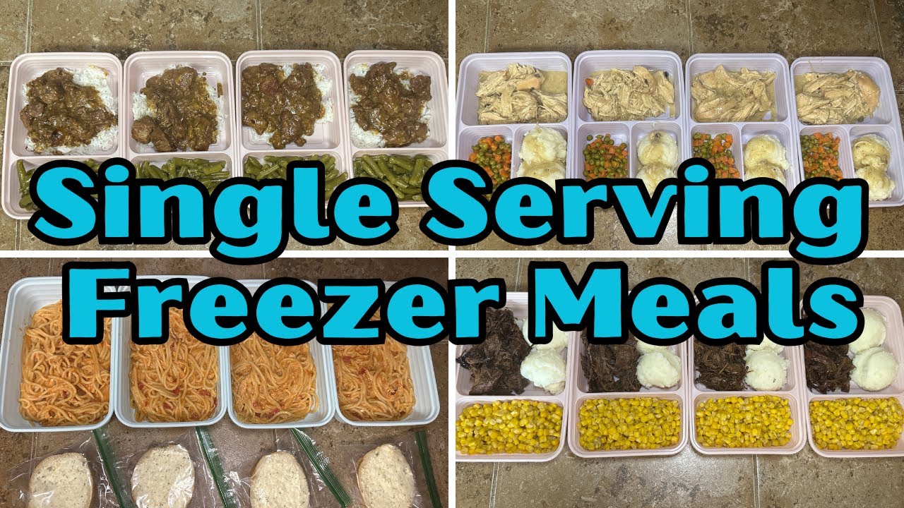 Single Serving Freezer Meals: Homemade TV Dinners!