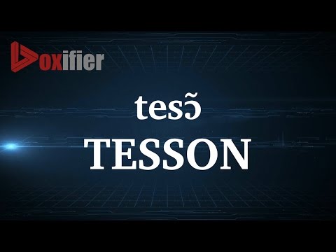 How to Pronunce Tesson in French - Voxifier.com