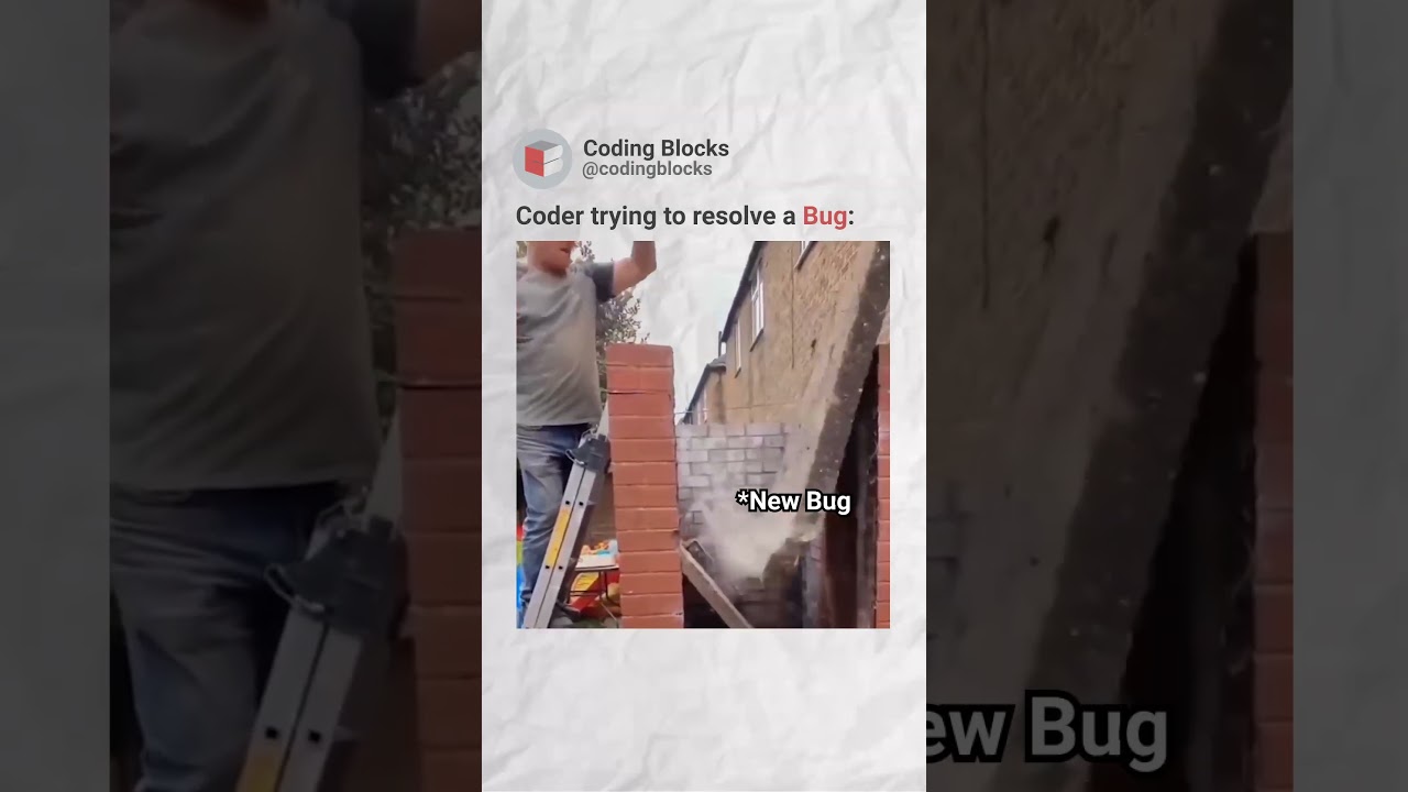 Coder trying to resolve a bug | Who else can relate | Coding Blocks! #code #codingblocks #bugs