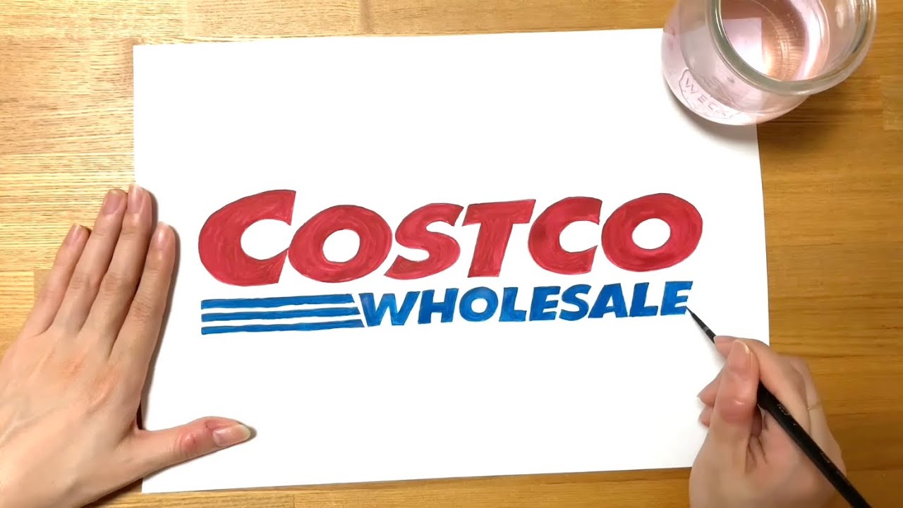How to paint Costco logo