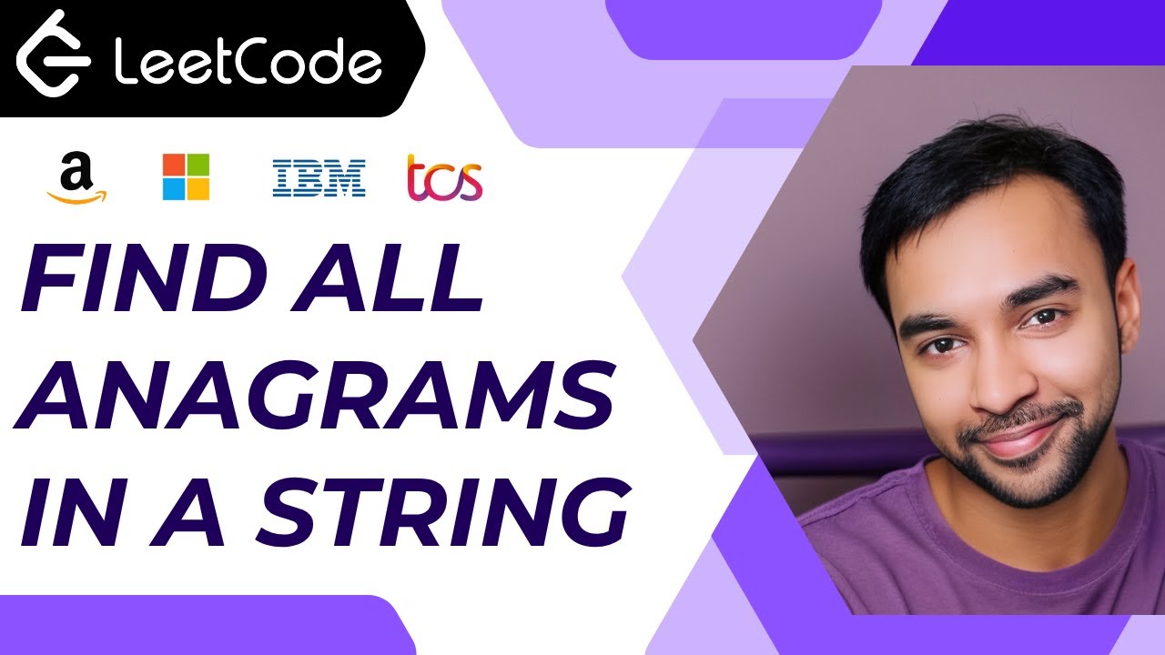 Find all anagrams in a string (LeetCode 438) | Sliding window approach with animations