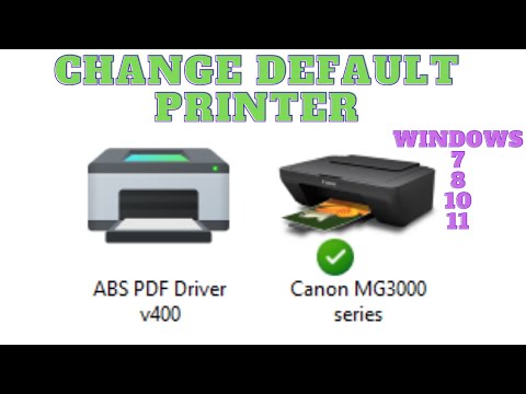 How to change the default printer in windows 11