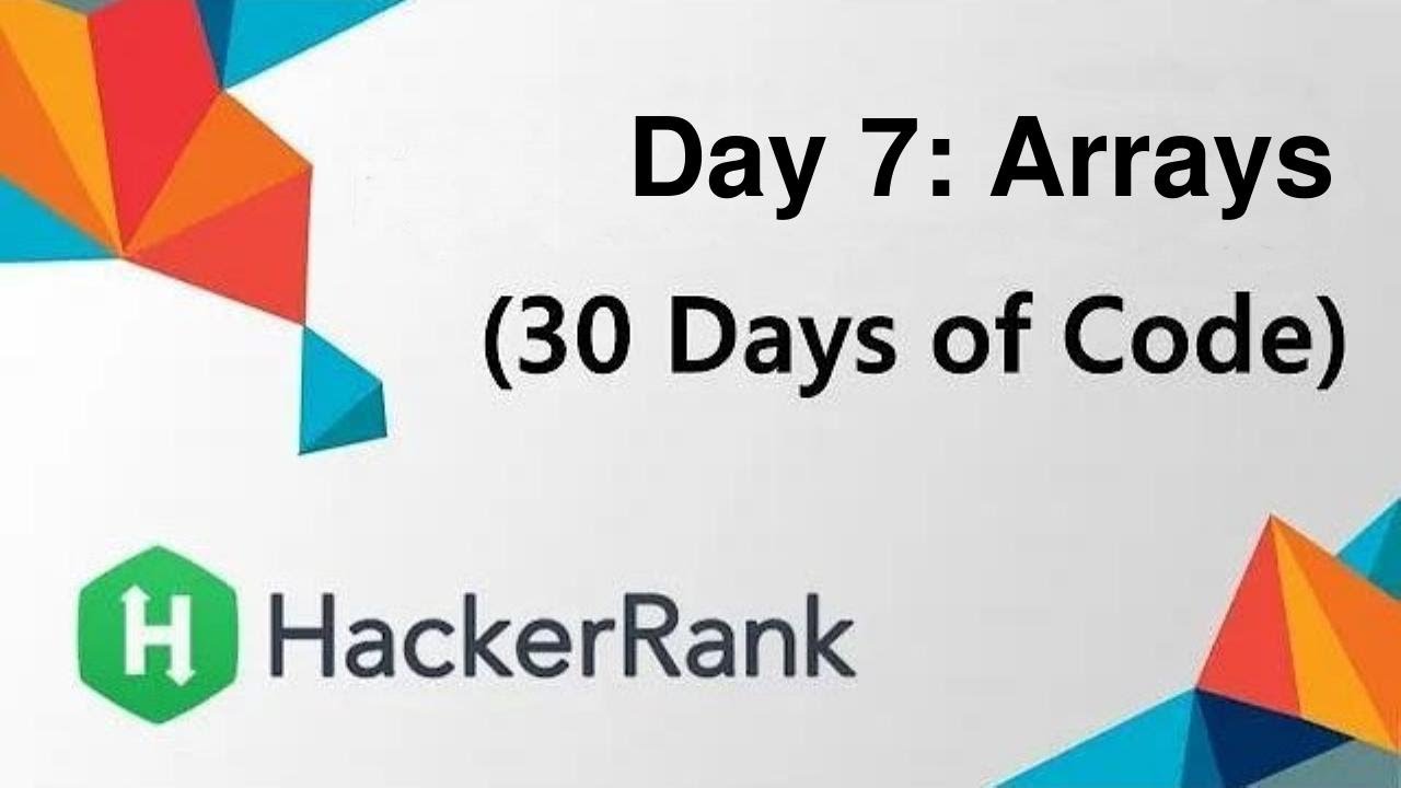 HackerRank Day 7: Arrays | Java Solution