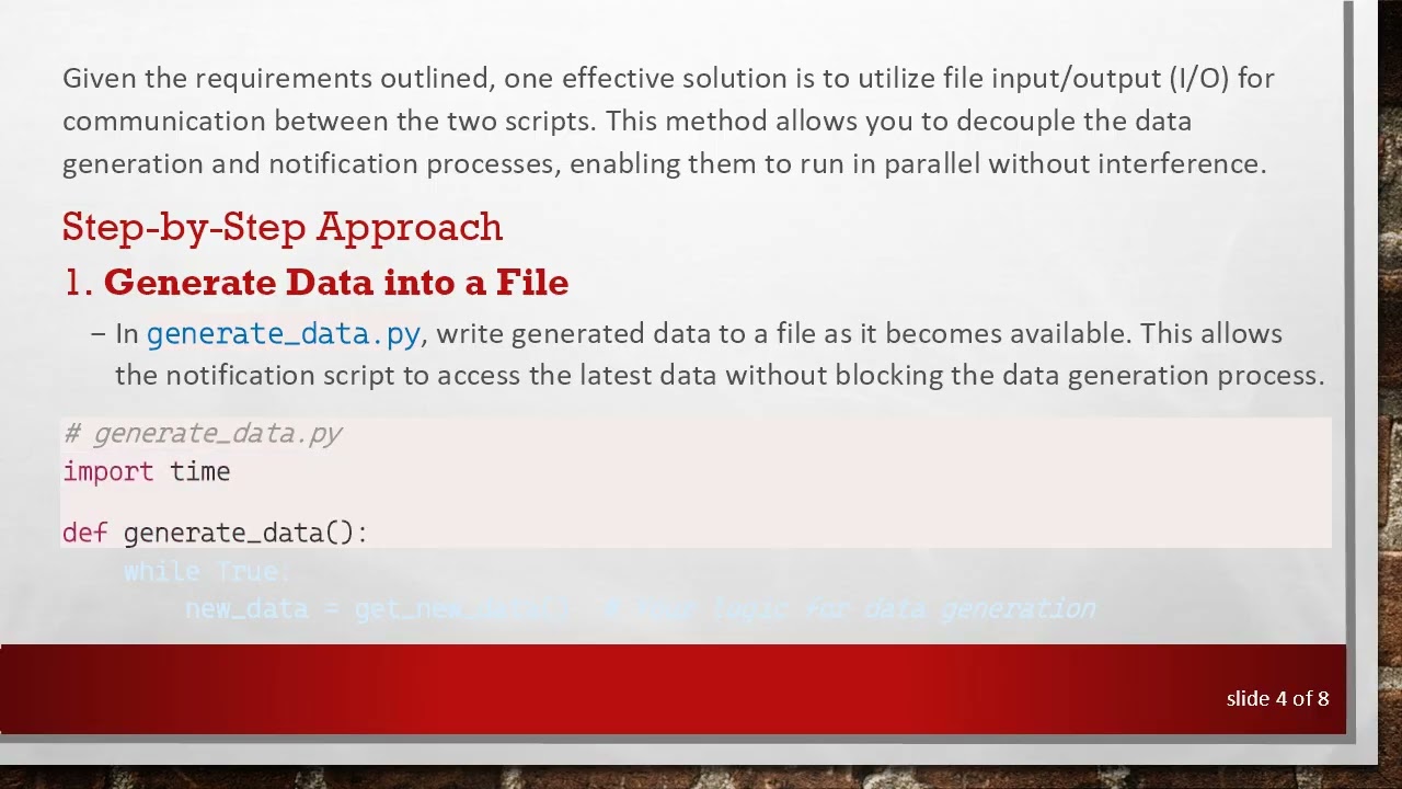 How to Send Data Between Scripts Without Blocking in Python