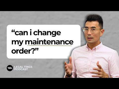 Maintenance Orders in Singapore: What You NEED To Know