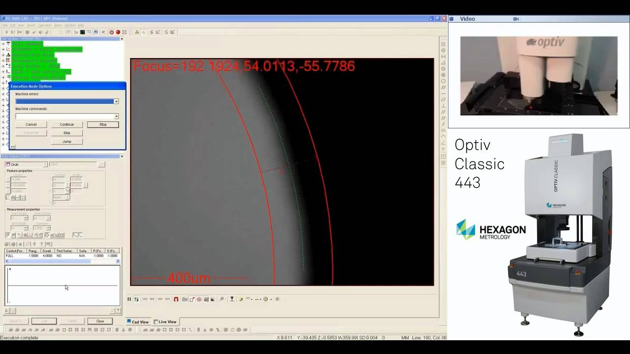PC-DMIS Vision Software Demo