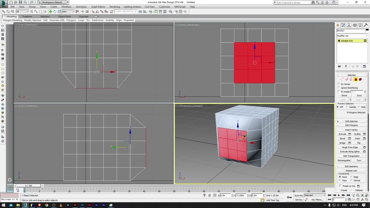 16_EDITABLE POLY - VERTEX-EDGE-BORDER-POLYGON-ELEMENT